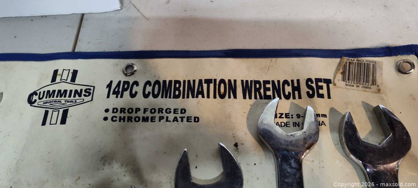 Cummins 14-piece metric combination wrench set | Maxsold