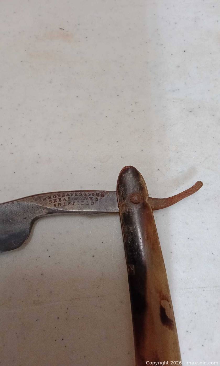 Vintage tortoiseshell straight razor Sheffield | Maxsold