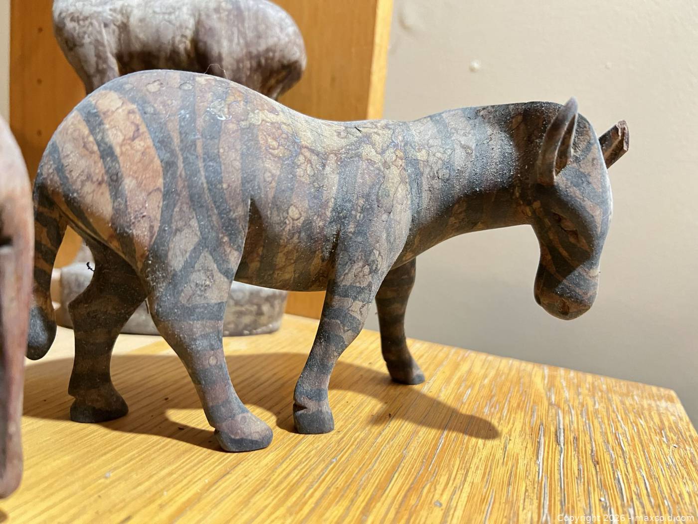 Hand-Carved Wooden Animal Figurines, Mask and Bowl | Maxsold