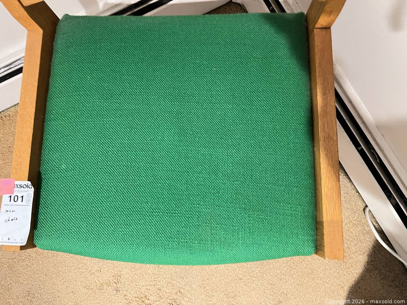 Solid wood slat-back side chair | Maxsold