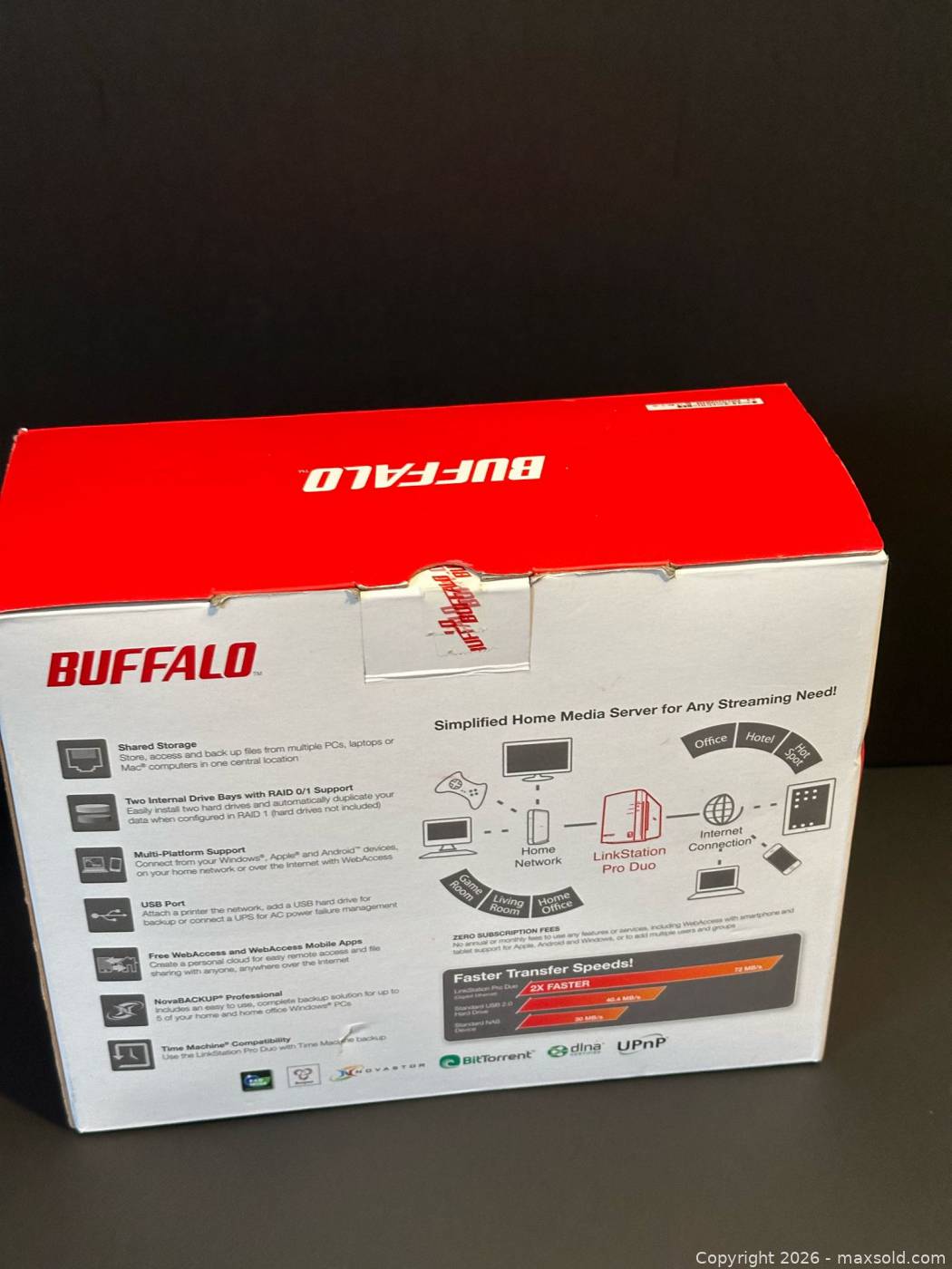 Buffalo LinkStation Pro Duo 2-Bay Diskless NAS Enclosure LS-WVL/E | Maxsold