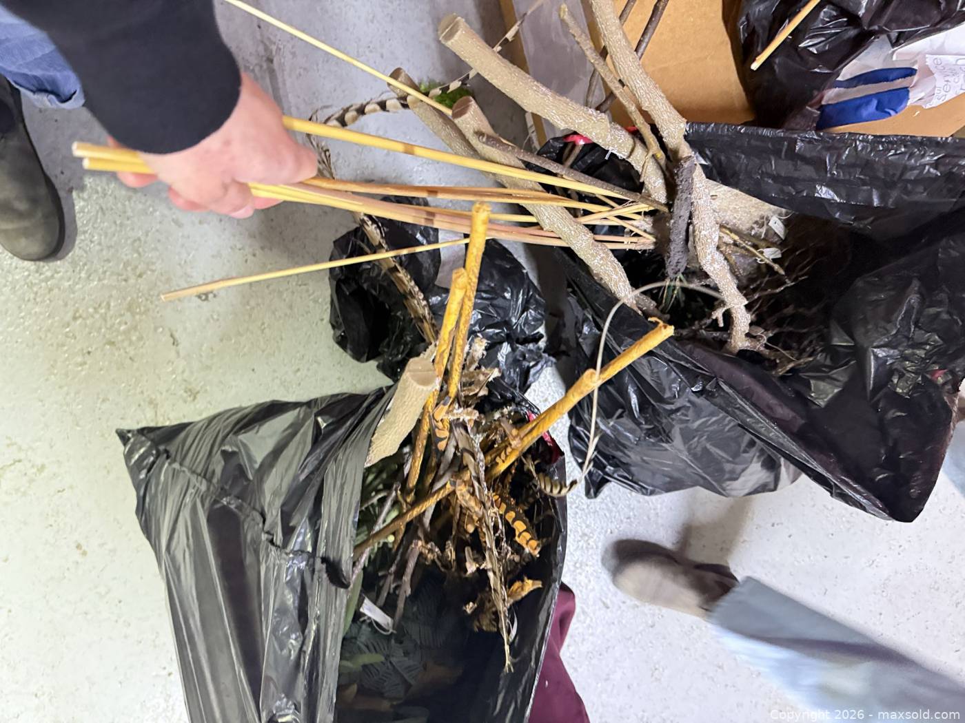 Decorative Picks And Feathers, Two Bags | Maxsold