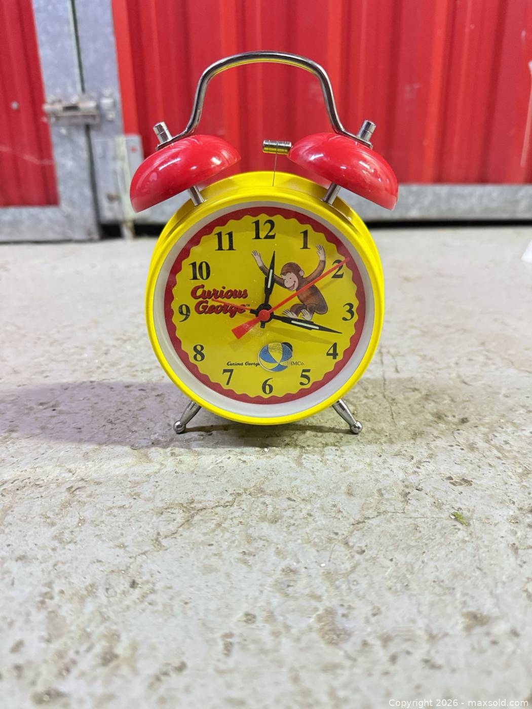 Curious George twin-bell alarm clock | Maxsold