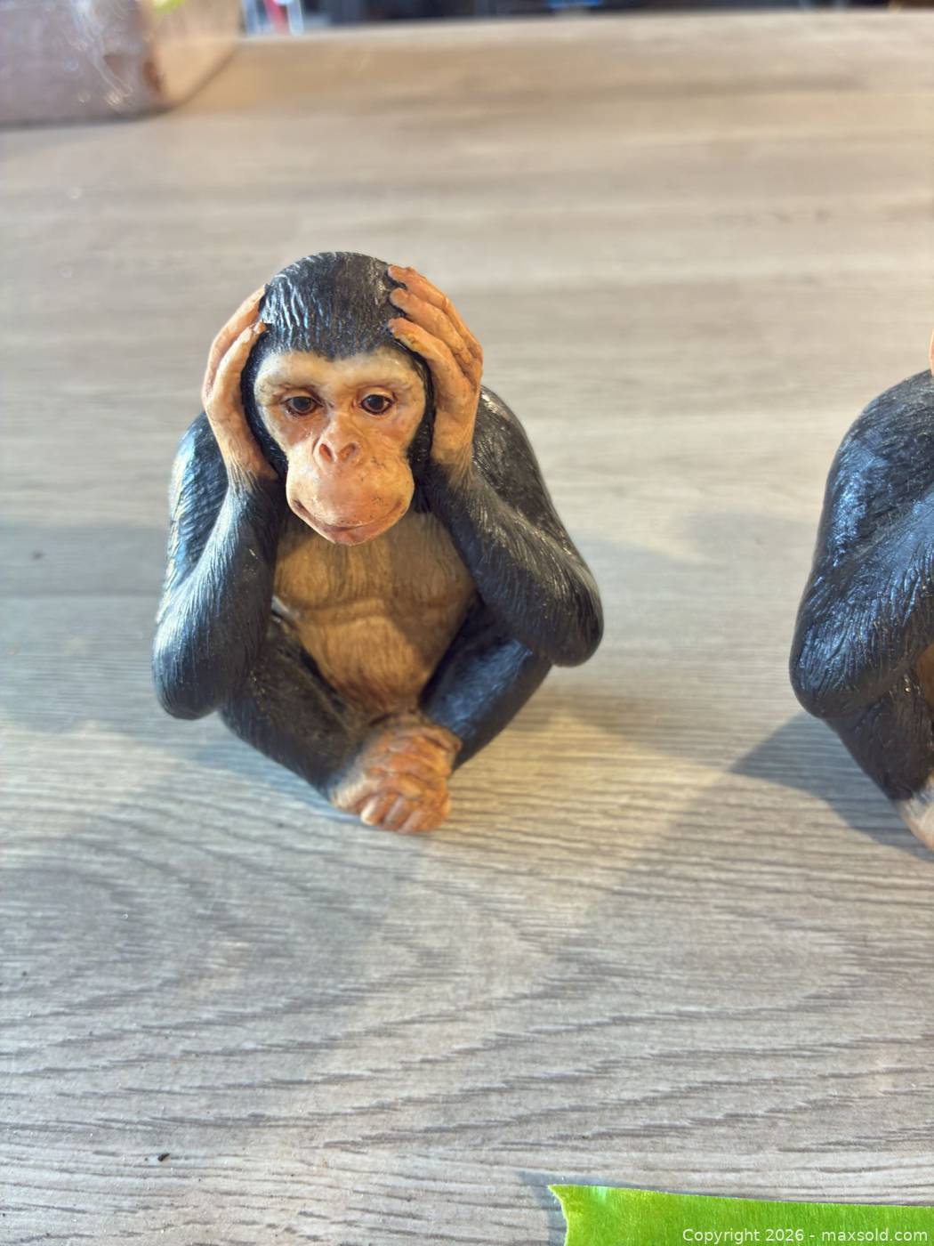 Made in Thailand three monkey figurines | Maxsold