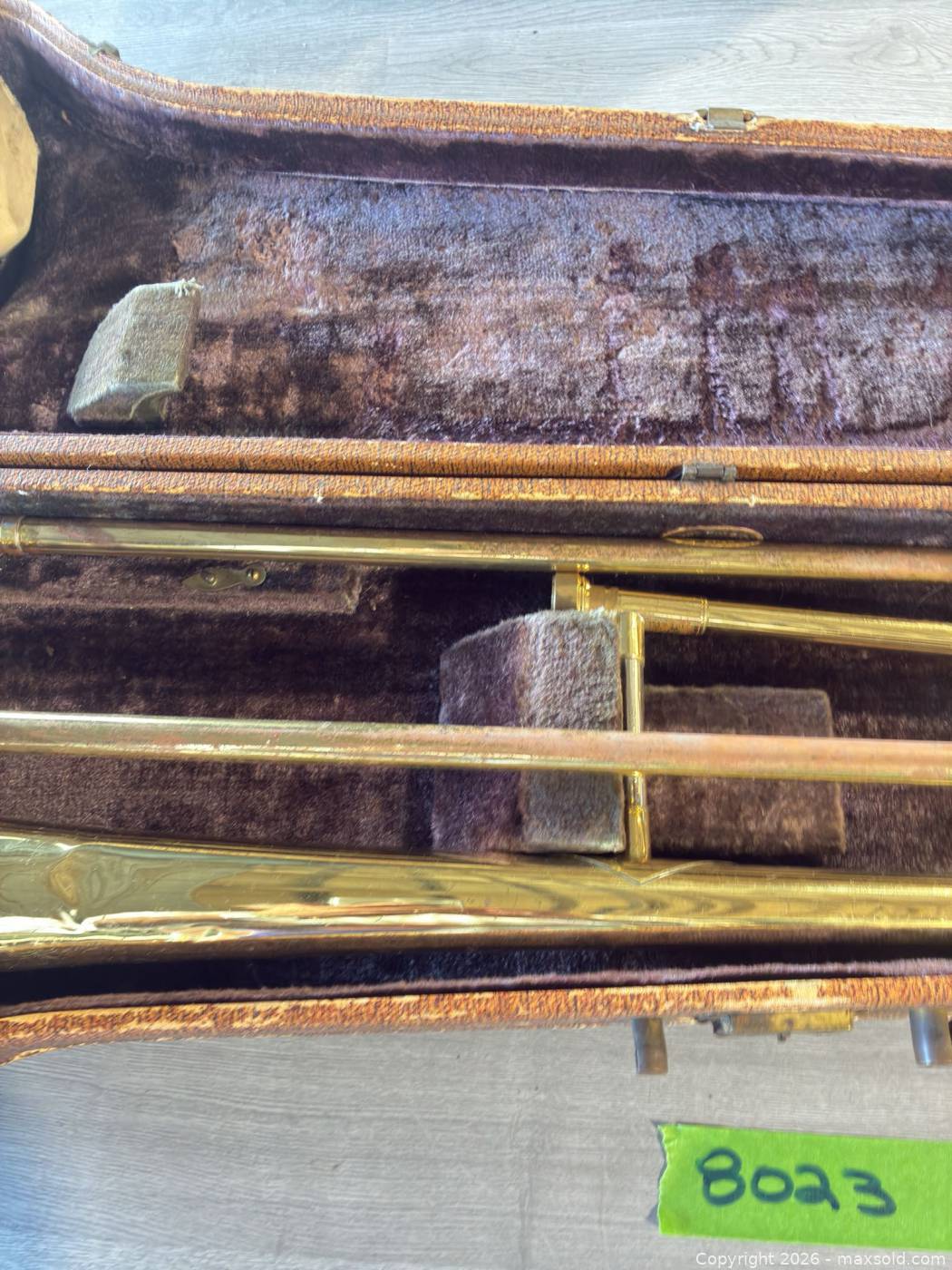Vintage Bach brass trombone with case | Maxsold