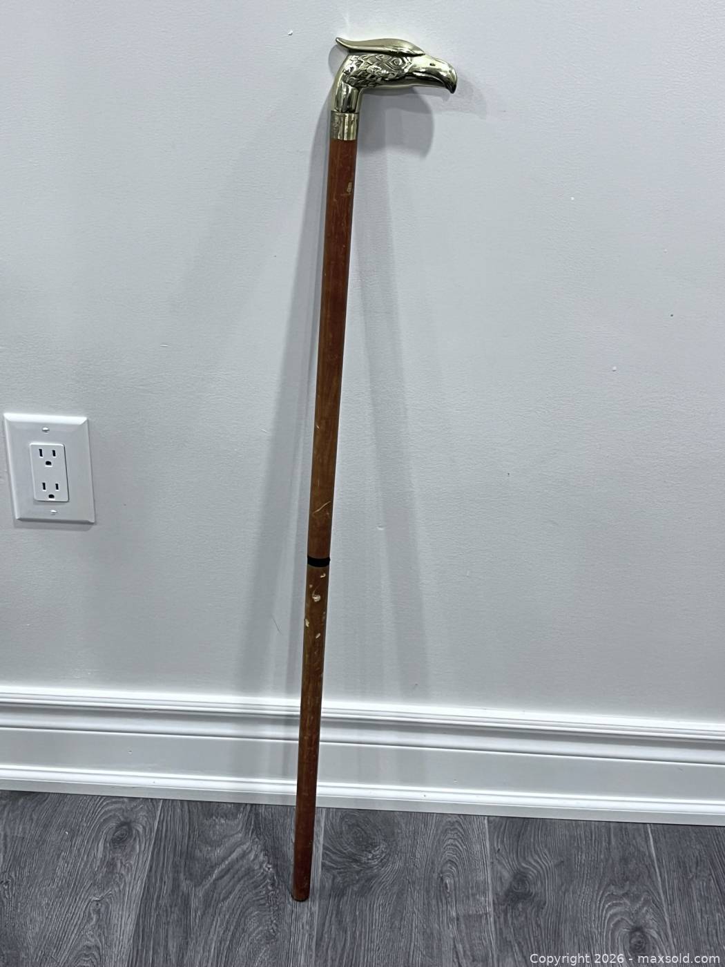 Walking stick with metal eagle head handle | Maxsold