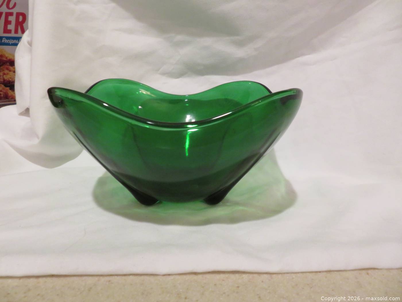 Vintage green glassware set, 5-piece | Maxsold