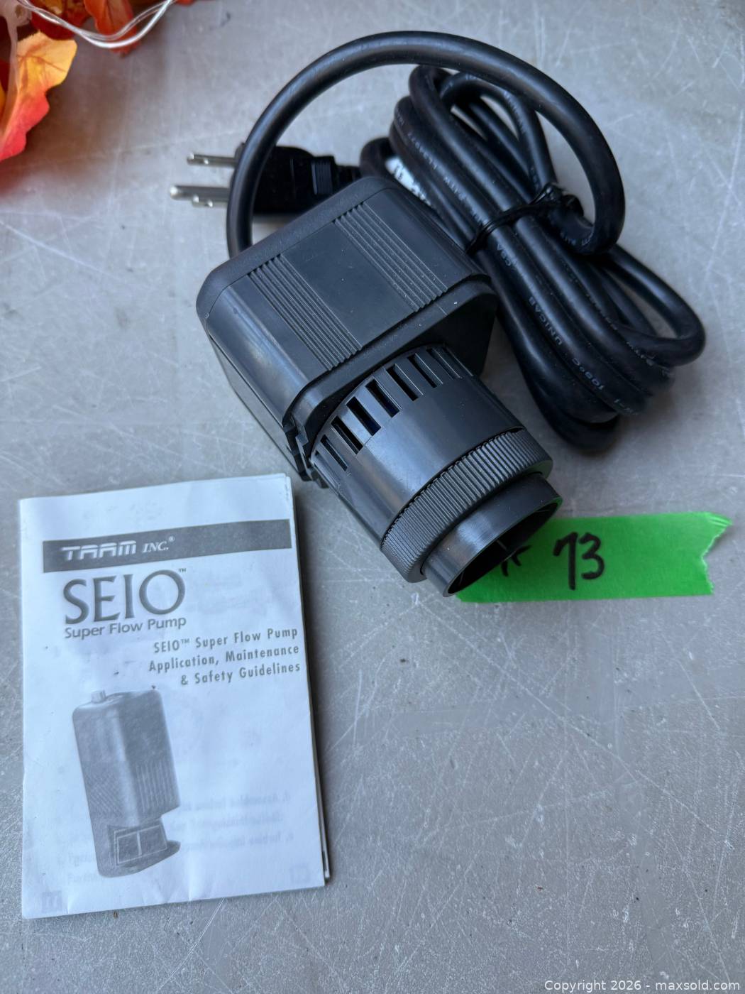 SEIO Super Flow Water Pump | Maxsold