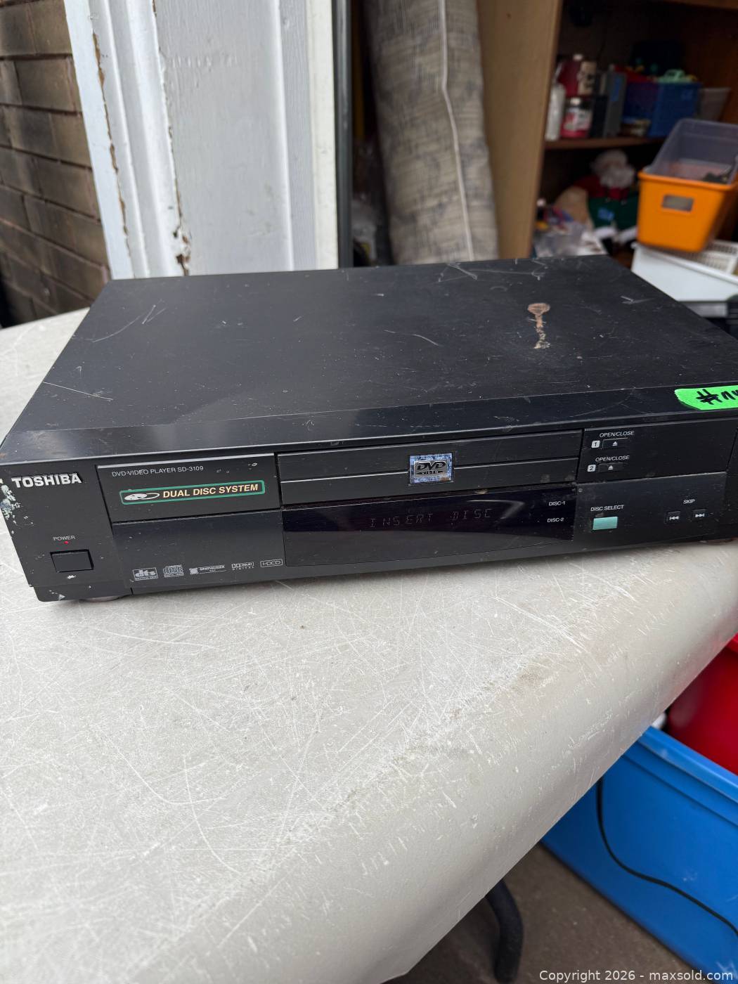 Toshiba SD-3109 Dual Disc DVD/Video Player | Maxsold