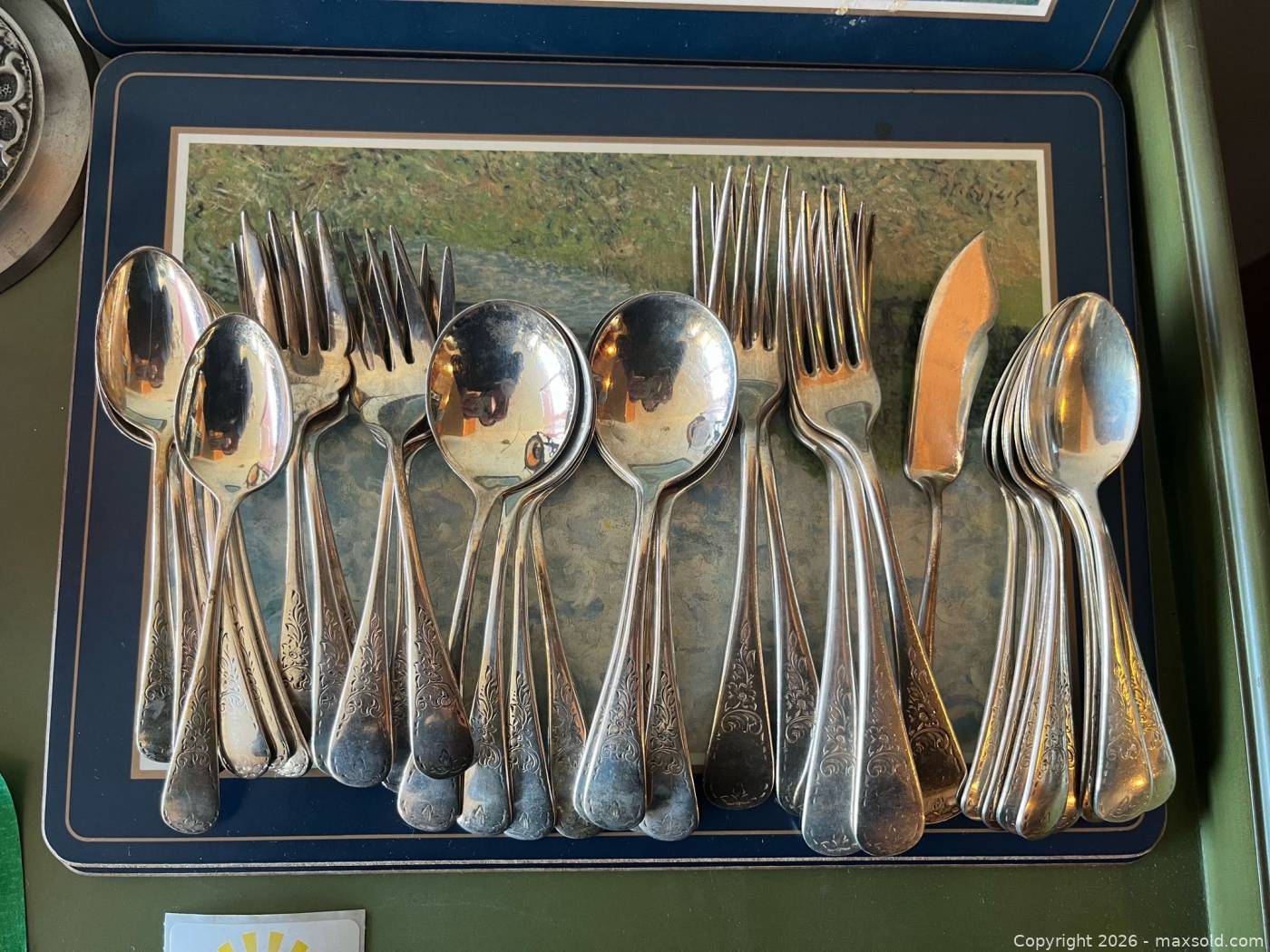 Birks Regency silver-plated flatware & placemats | Maxsold