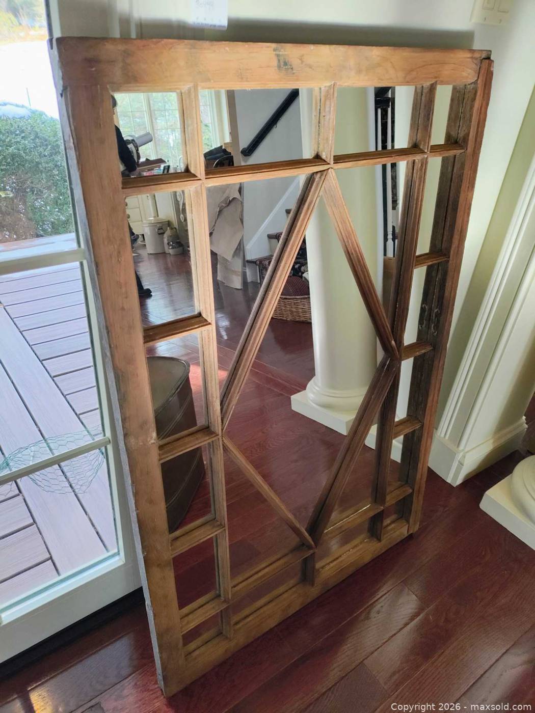 Wood-Framed Wall Mirror 30x44 | Maxsold