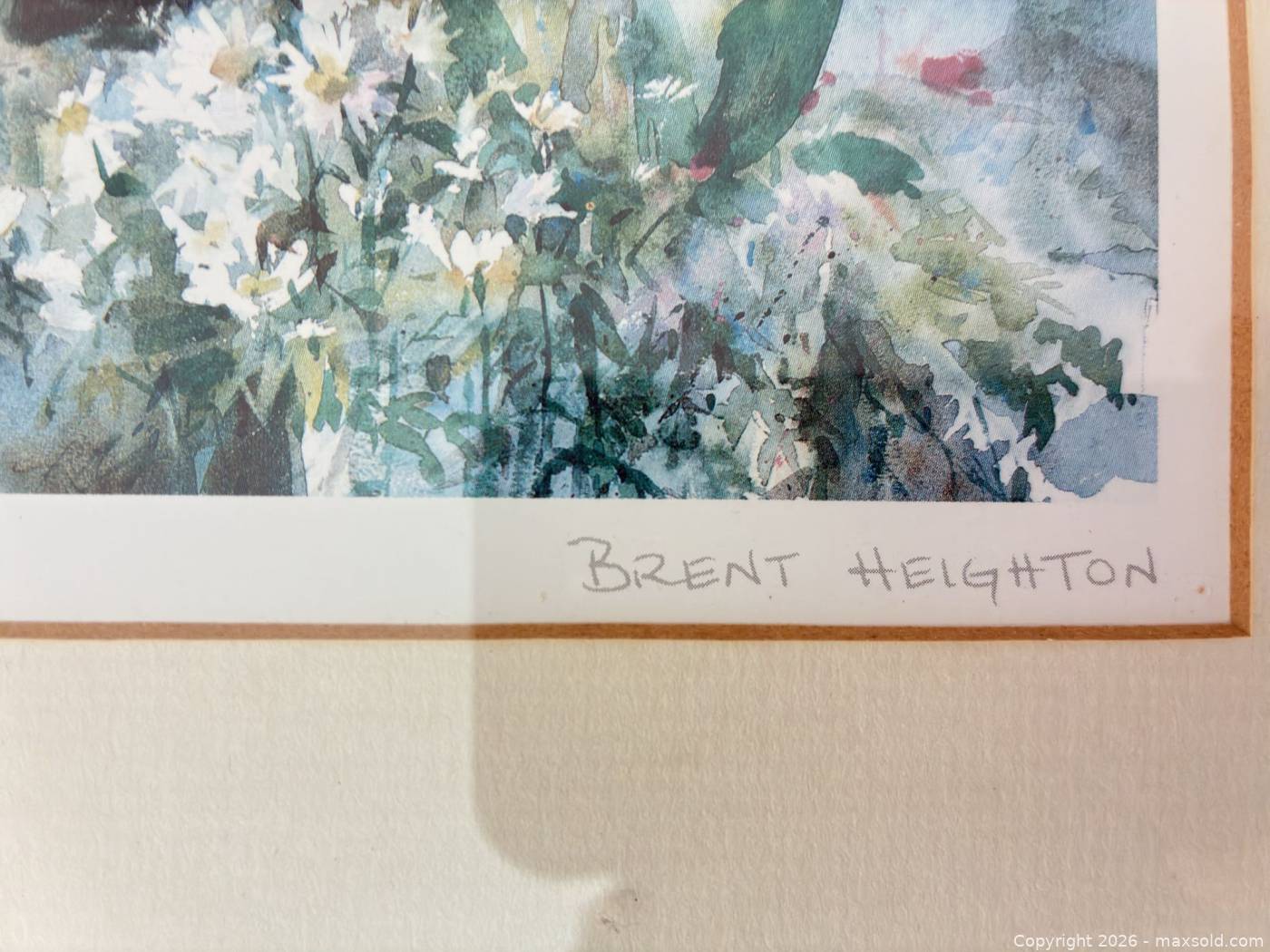 Brent Heighton signed floral print Elegance | Maxsold
