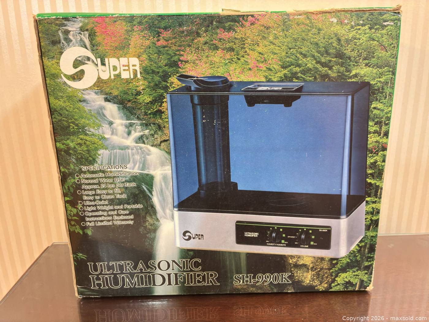 Super SH-990K ultrasonic humidifier | Maxsold