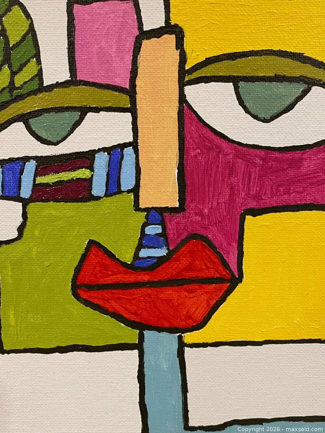 Toronto Artist Lennon Bella 8x10 Abstract Painting | Maxsold