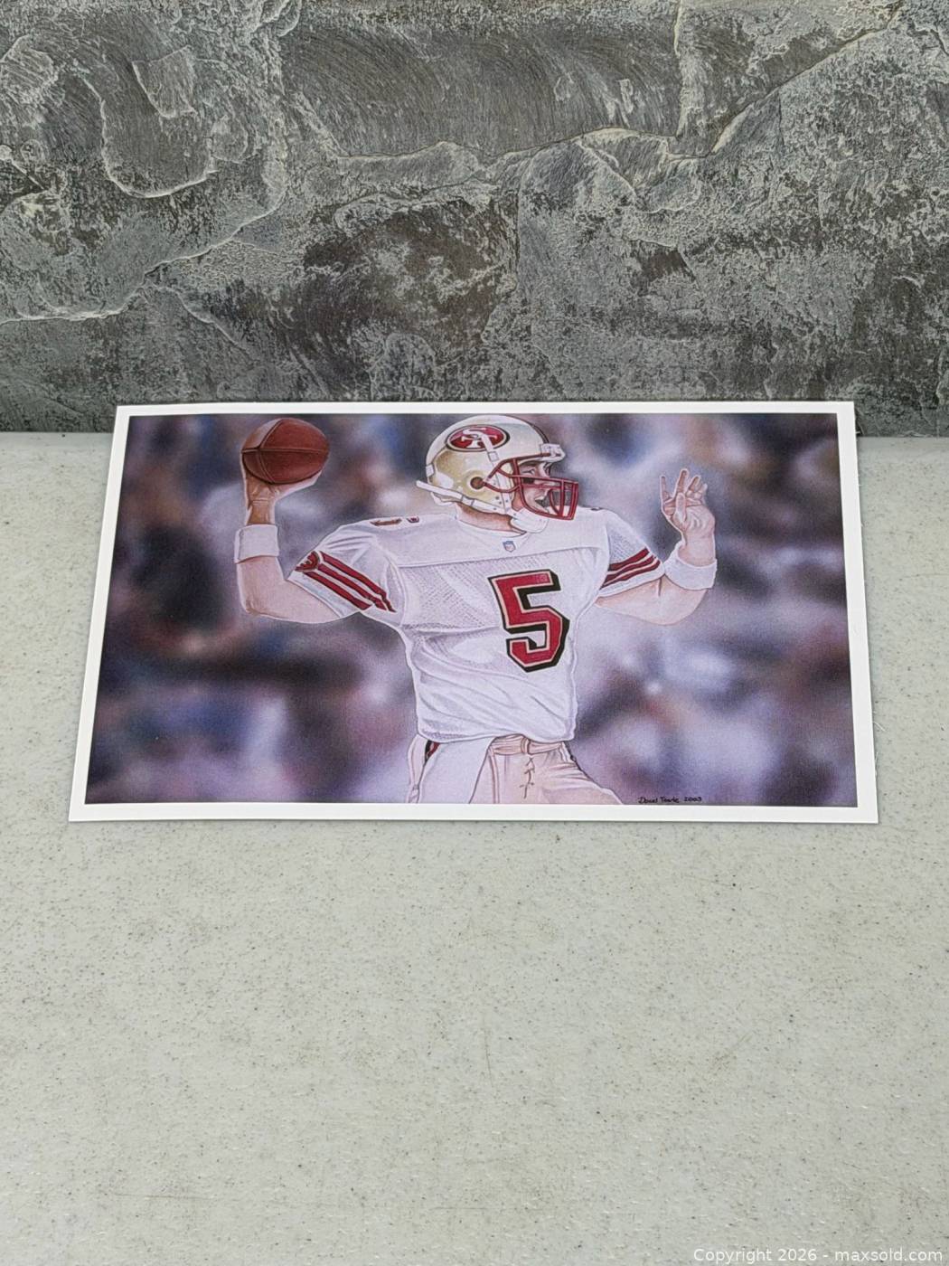 2003 Jeff Garcia limited edition art postcard | Maxsold