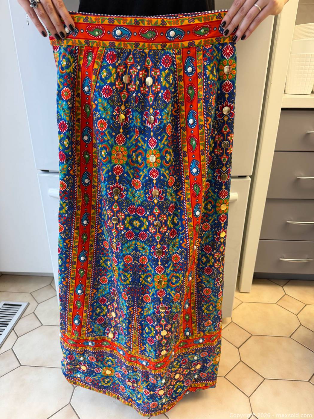 Vintage 1960s Malcolm Charles Maxi Skirt | Maxsold