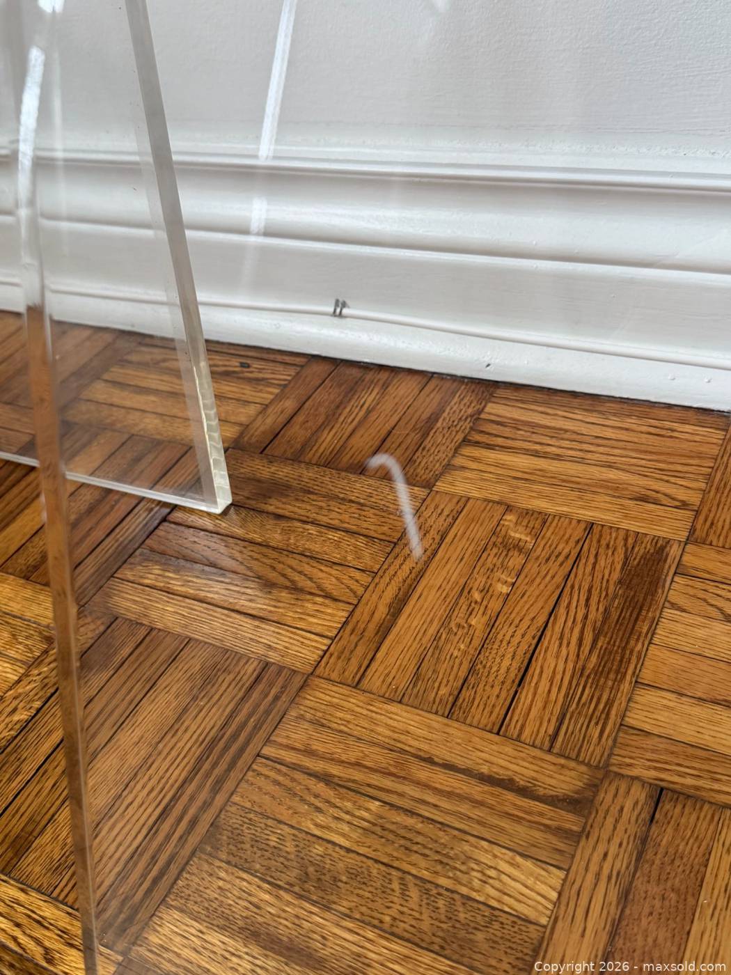 Vintage Lucite panel shelves, 10" x 45", pair | Maxsold