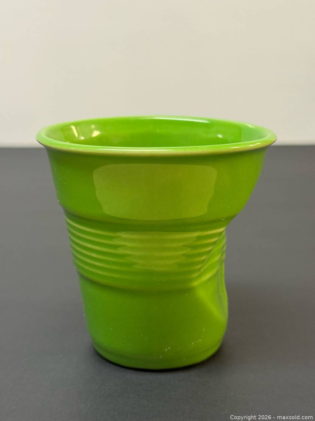 Revol France crumpled cappuccino cups set of 4 | Maxsold