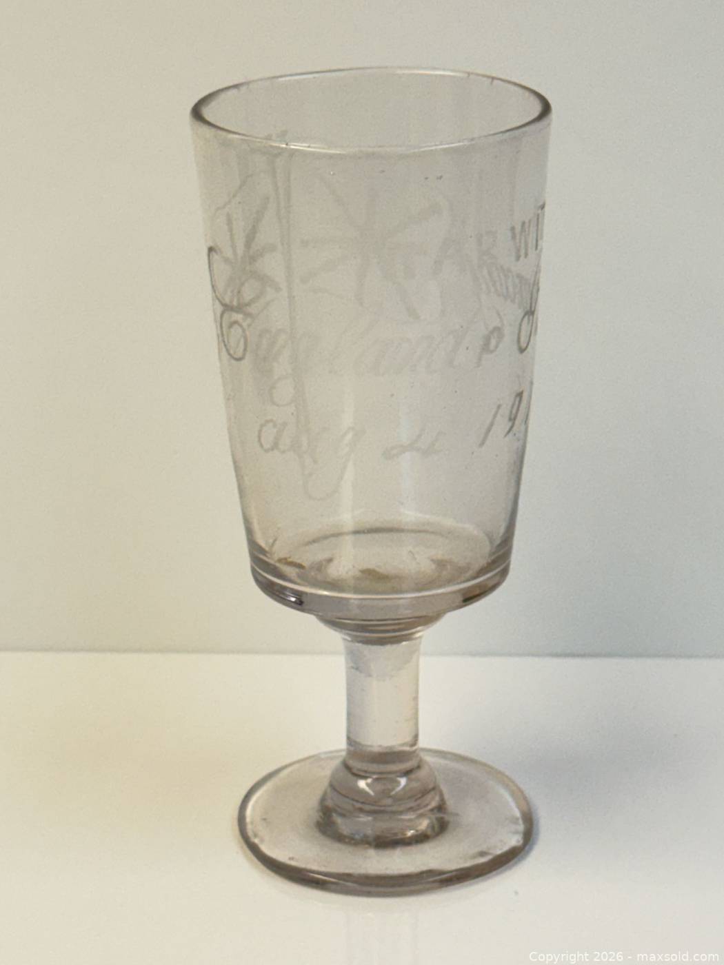 WW1 Declaration of War Engraved Glass 1914 | Maxsold