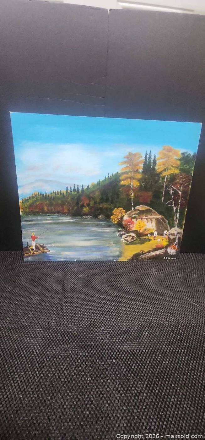 Original Riverside Landscape Painting | Maxsold