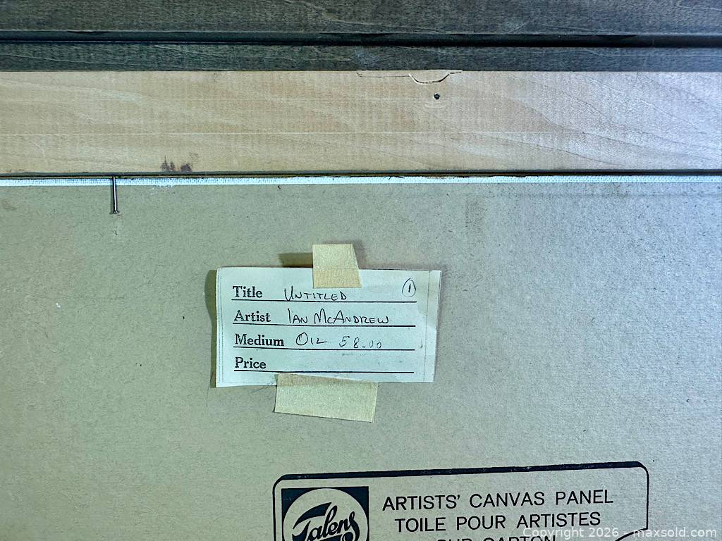 Original Oil On Board Winter Landscape | Maxsold