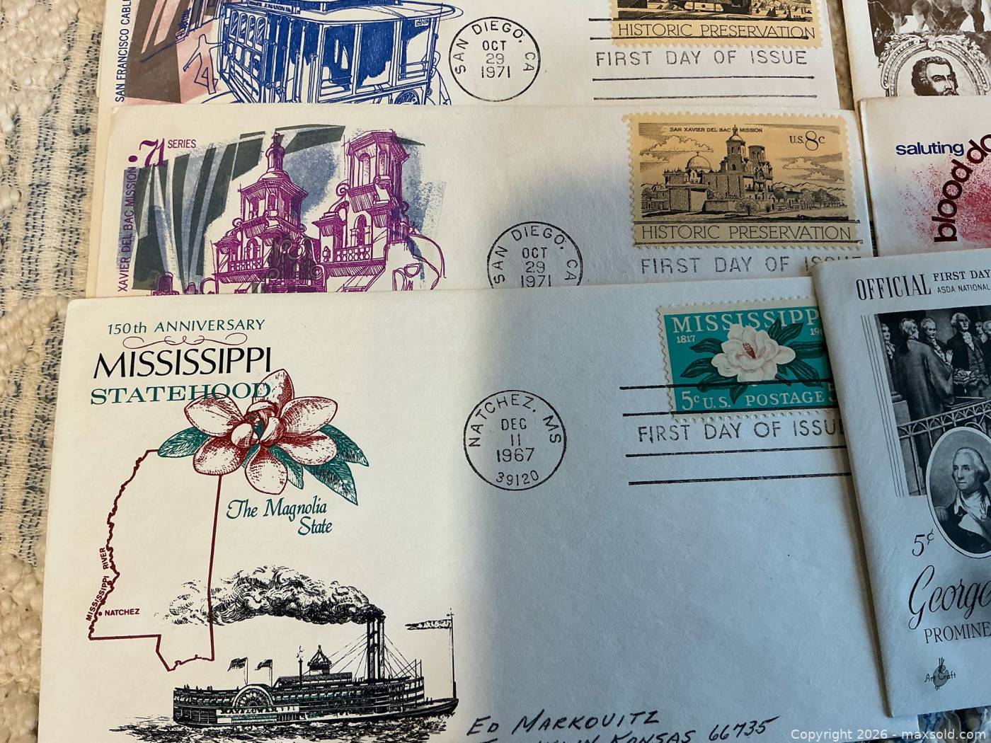 36 United States first day covers | Maxsold
