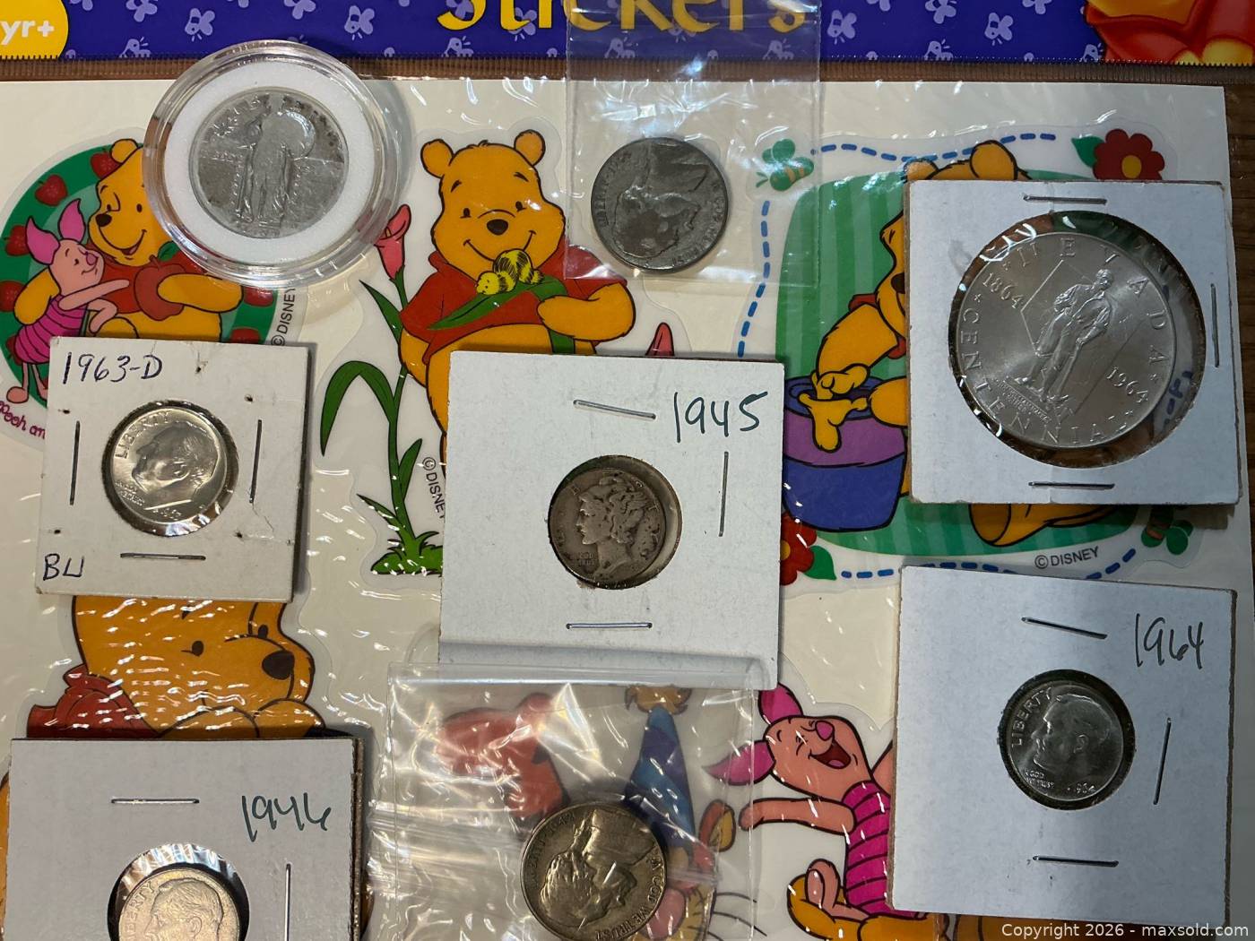 Large mixed lot of U.S. coins, sets, silver dollars and military ...