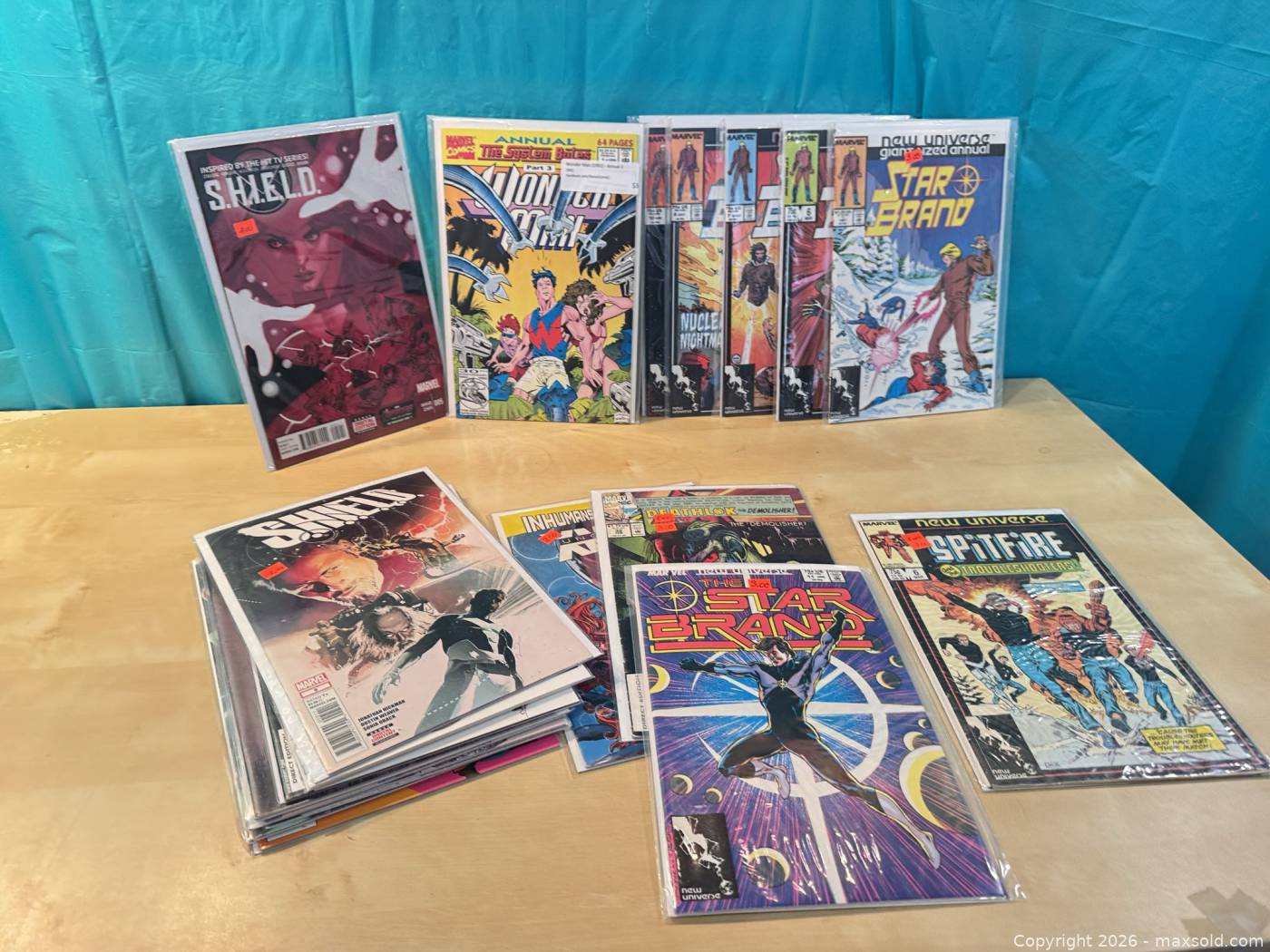 Marvel comic lot Star Brand, Spitfire, Deathlok, S.H.I.E.L.D., Omega ...