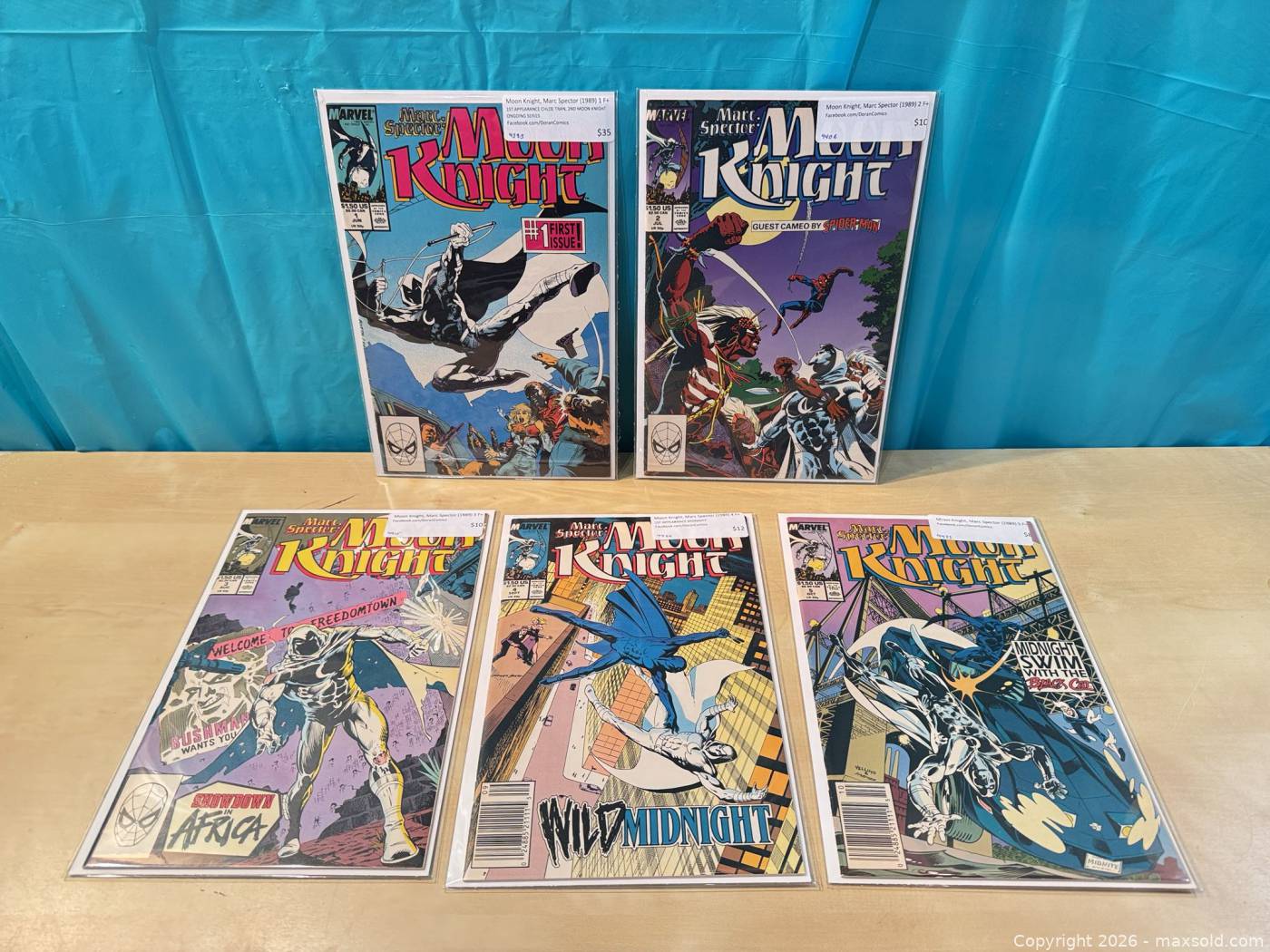 Moon Knight comic books issues 1-5 | Maxsold