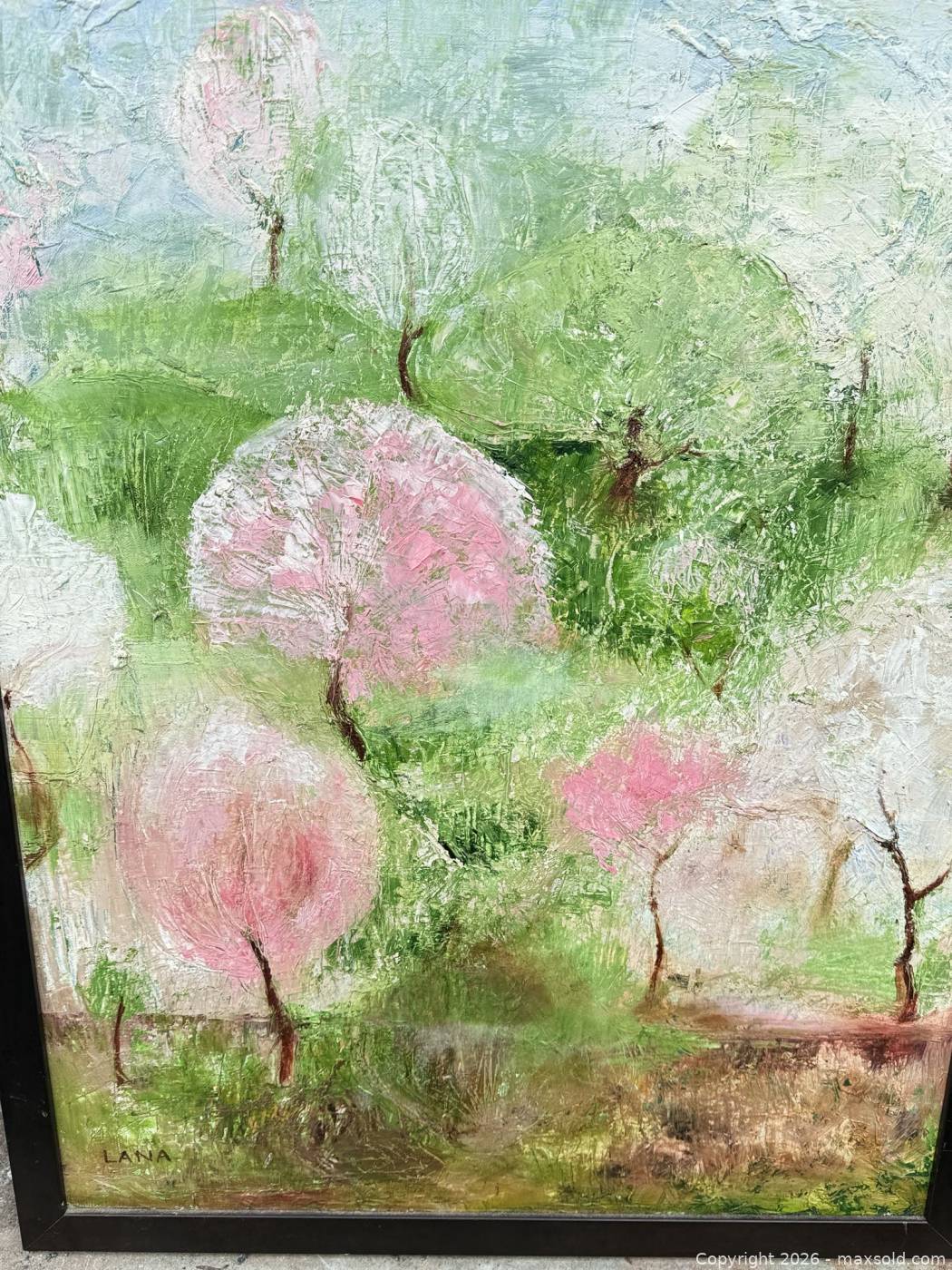 Lana Gray La Primavera Spring oil painting 24x30 | Maxsold