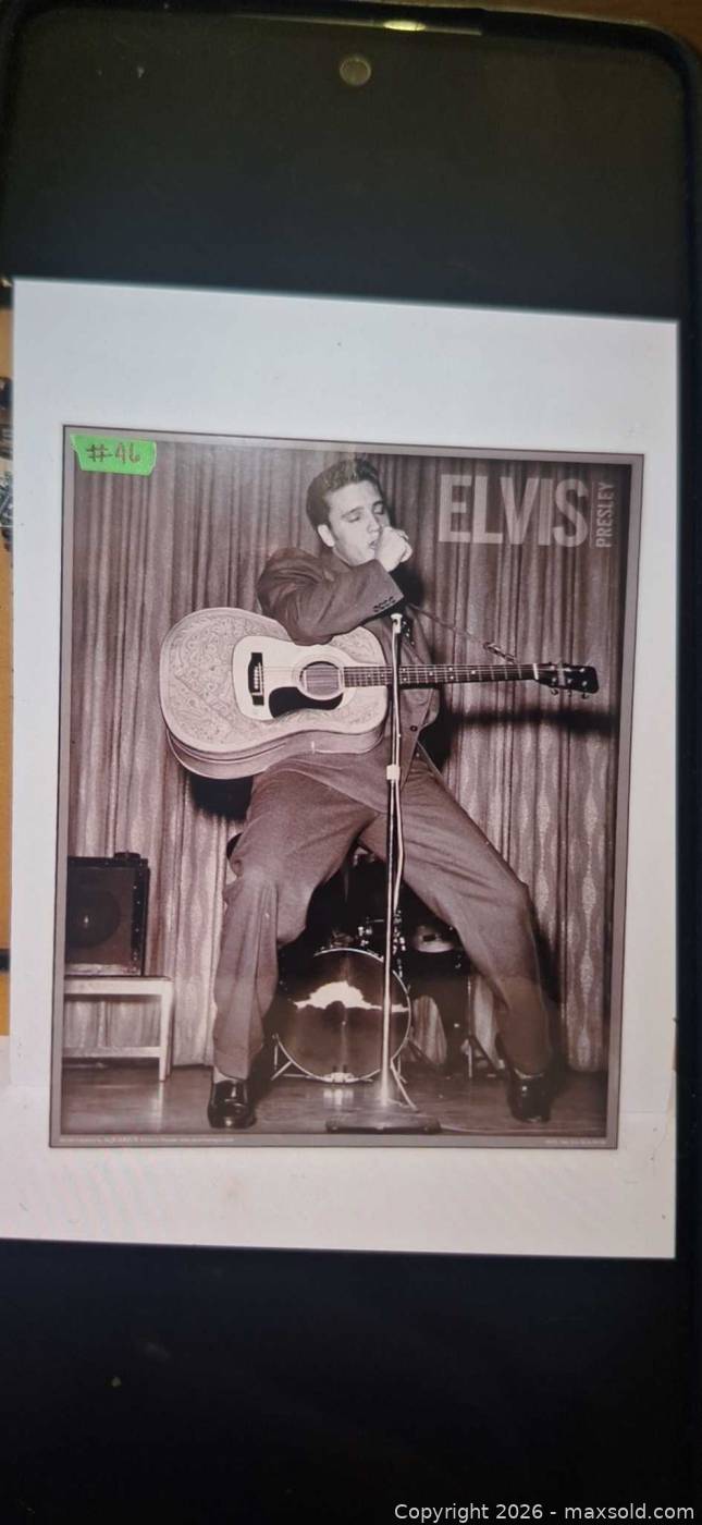 Elvis Presley poster board 20x16 in | Maxsold