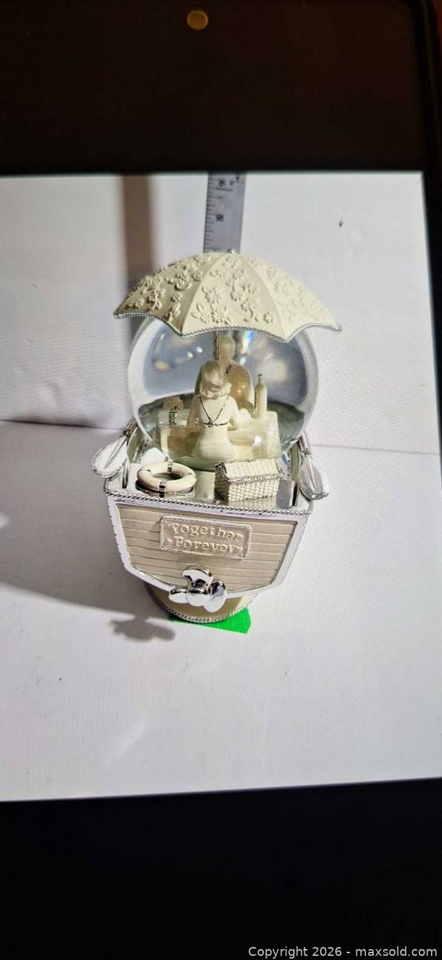 Together Forever boat snow globe | Maxsold