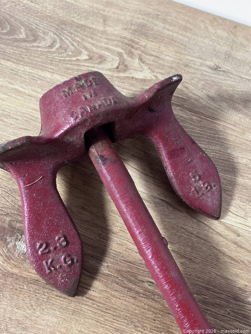 Vintage Cast Iron Boat Anchor 2.3kg | Maxsold