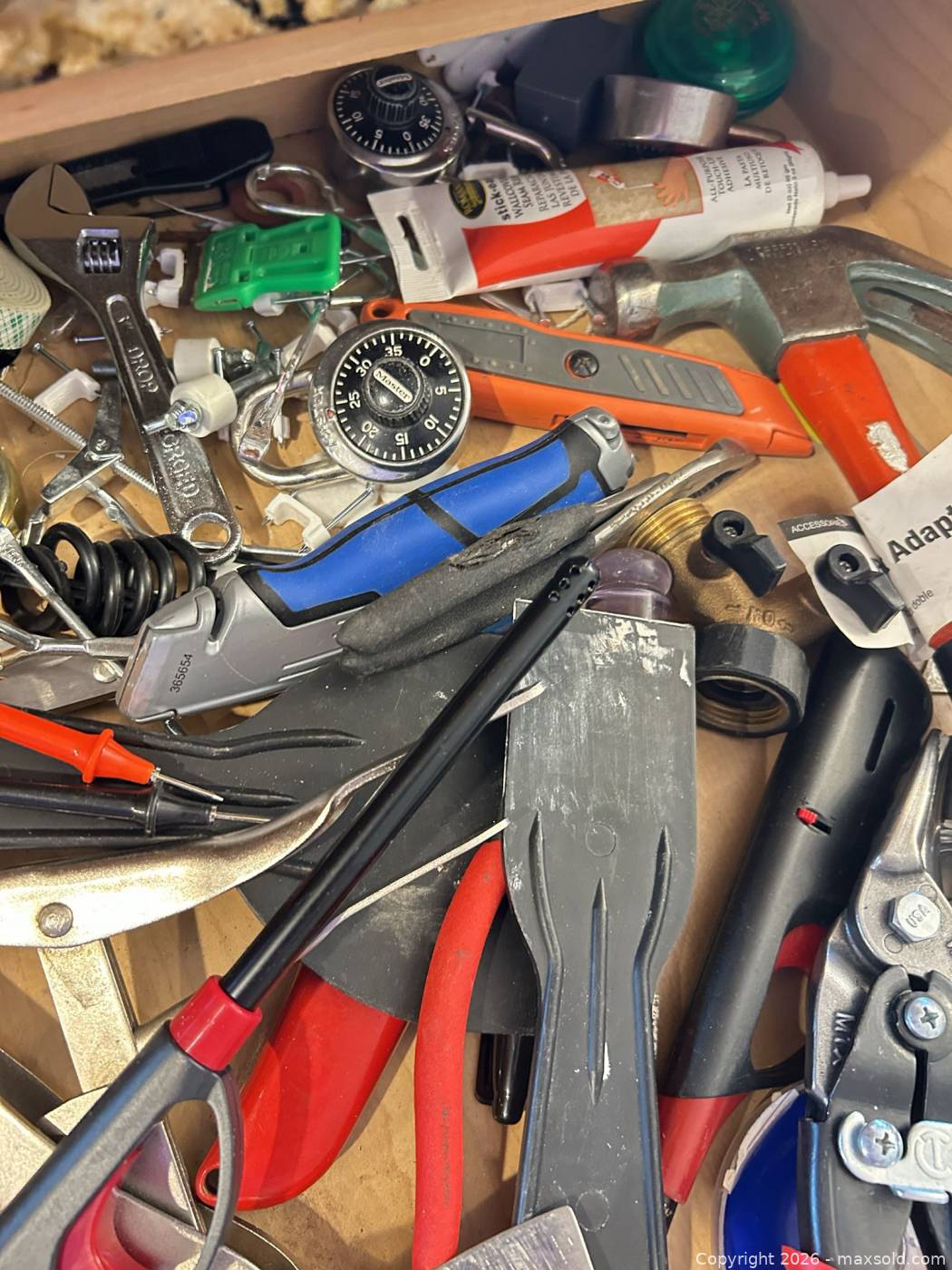 Assorted Hand Tools, Tape And Caulk | Maxsold