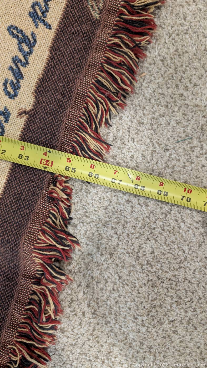 Bob Timberlake woven fall pantry tapestry throw blanket | Maxsold