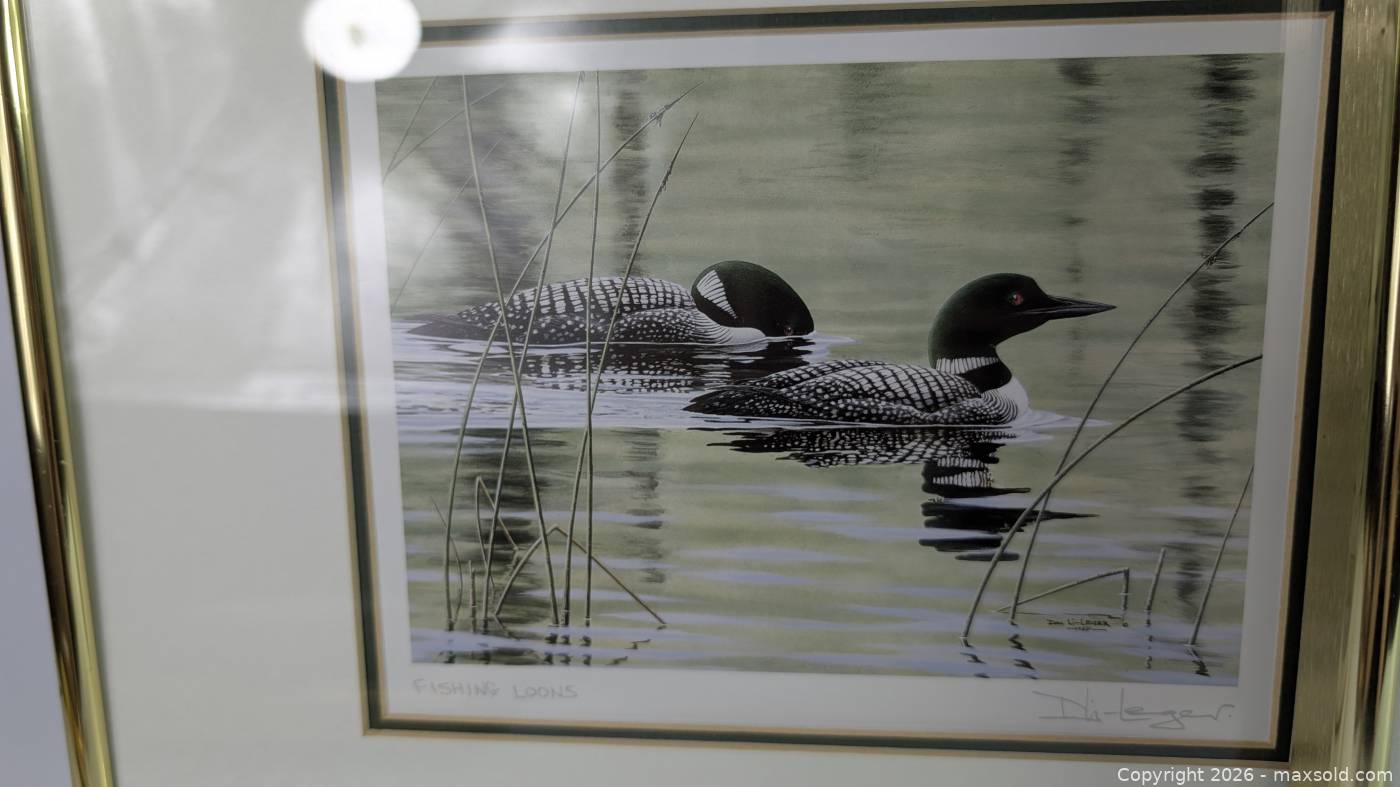 Don Li-Leger framed wildlife art prints | Maxsold