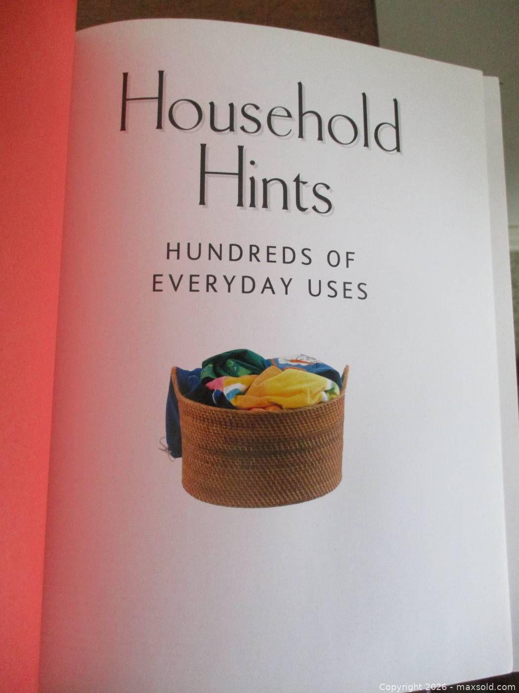 Household Hints reference hardcover book | Maxsold