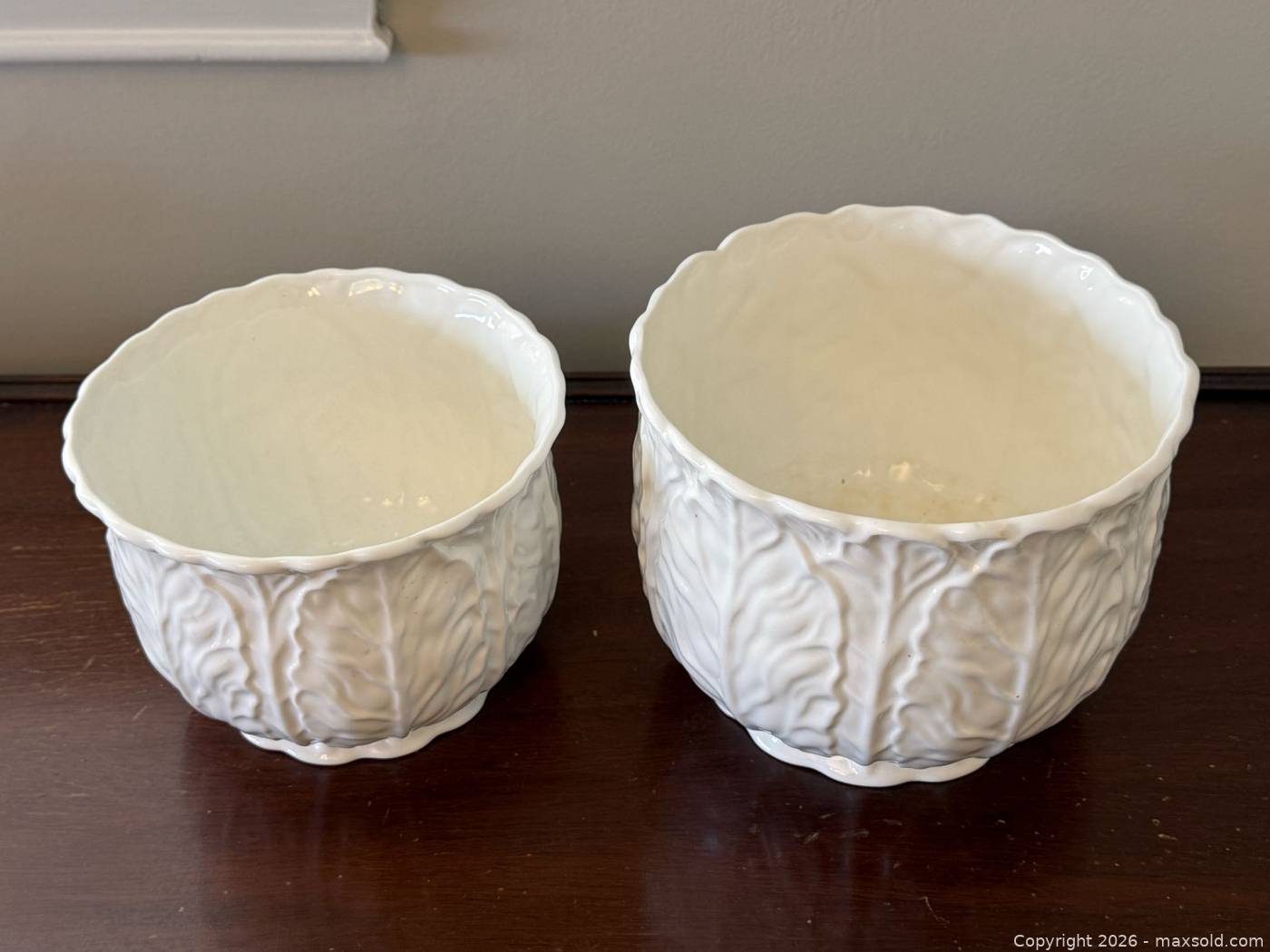 Coalport Country Ware white bone china jardinieres | Maxsold