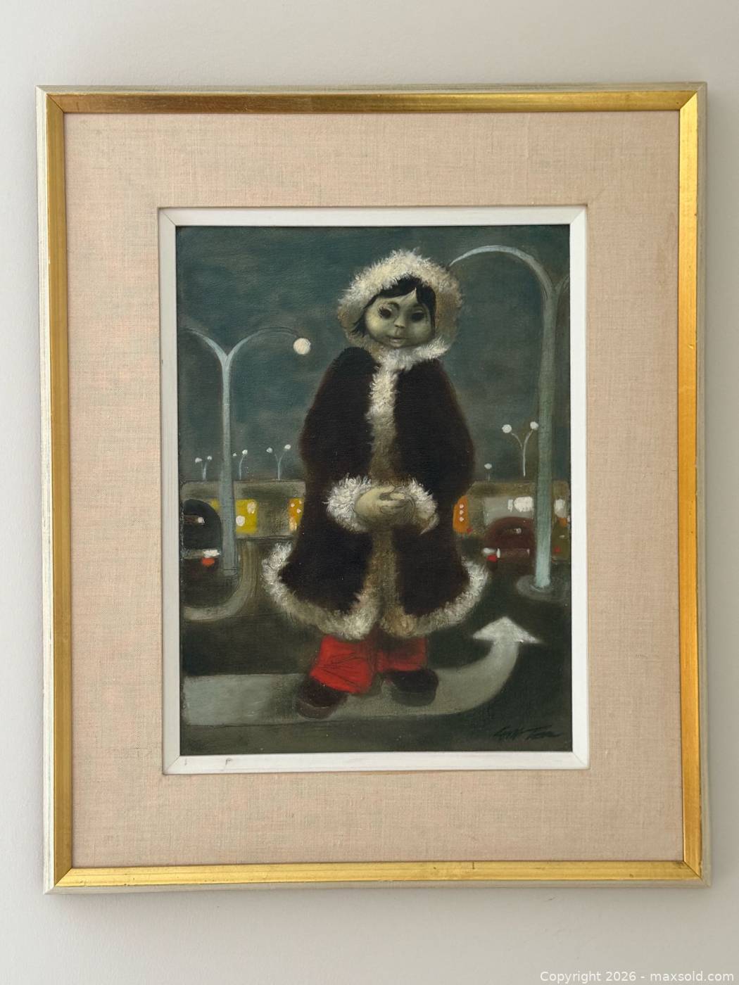 William Arthur Winter oil painting “The Plaza” signed | Maxsold