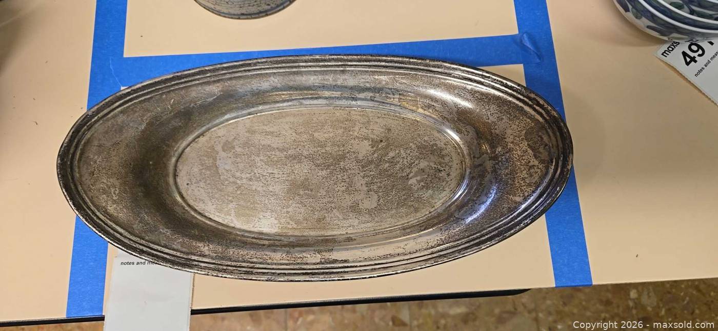 Sterling silver oval bowl 265g | Maxsold