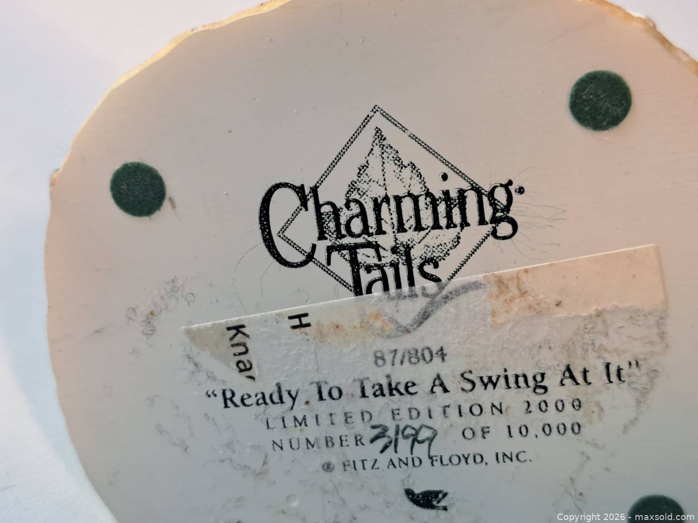 Charming Tails "Ready To Take A Swing At It" figurine | Maxsold