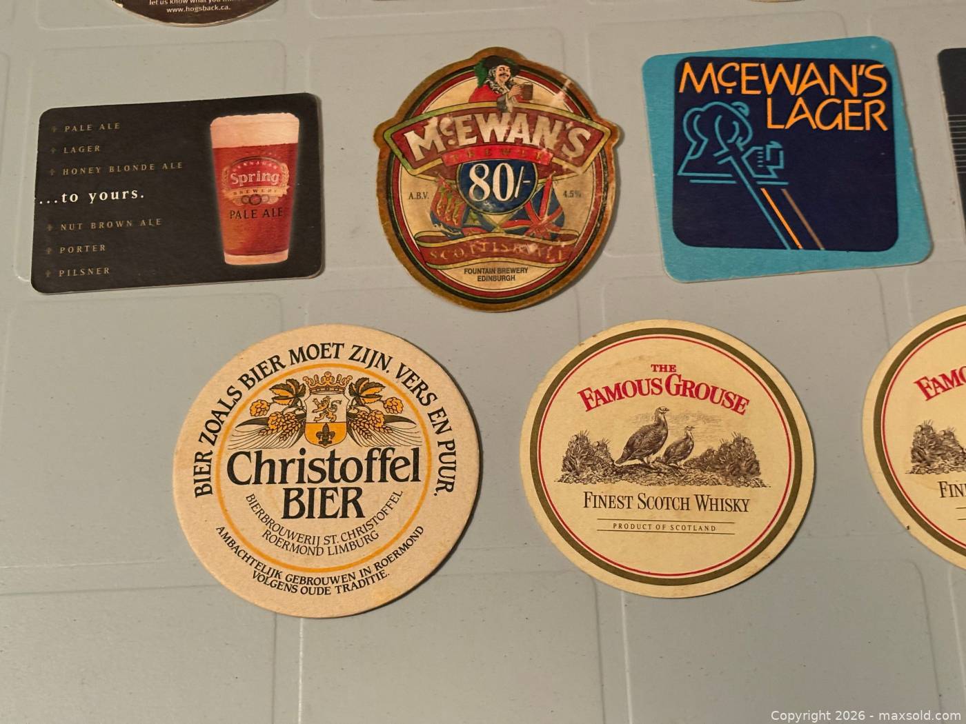 Beer & Scotch Whisky Advertising Coasters, 19 | Maxsold