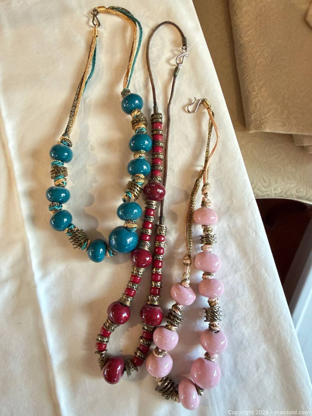 Statement Beaded Necklace Trio | Maxsold