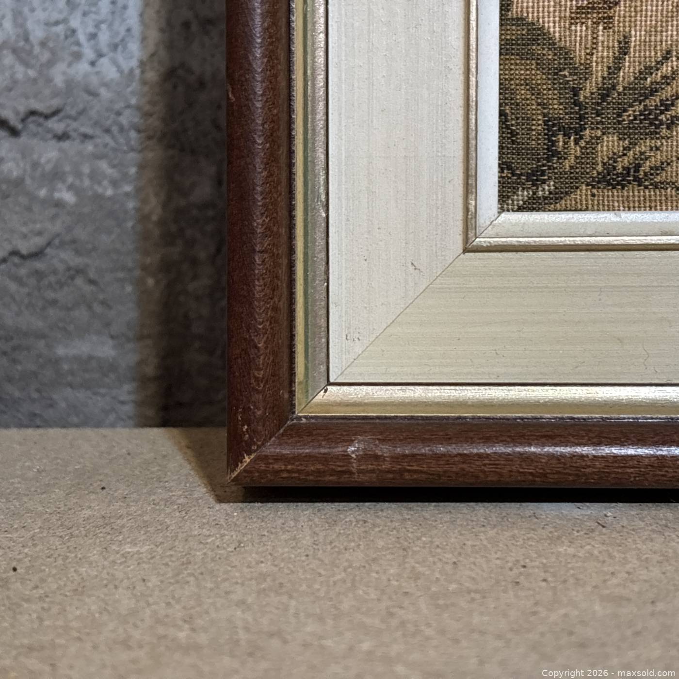 Framed needlepoint tapestry panel | Maxsold