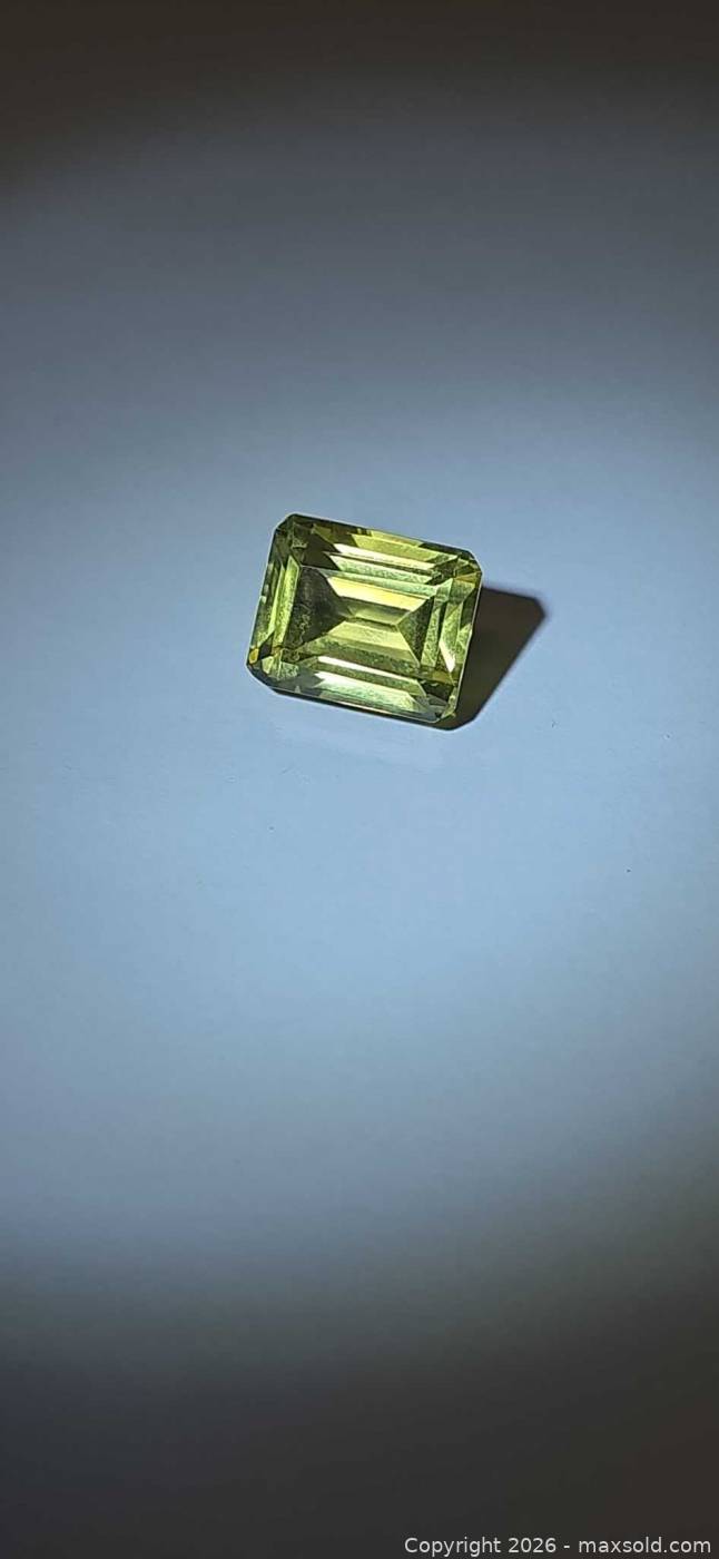 11.80ct Natural Lemon Citrine Emerald Cut | Maxsold