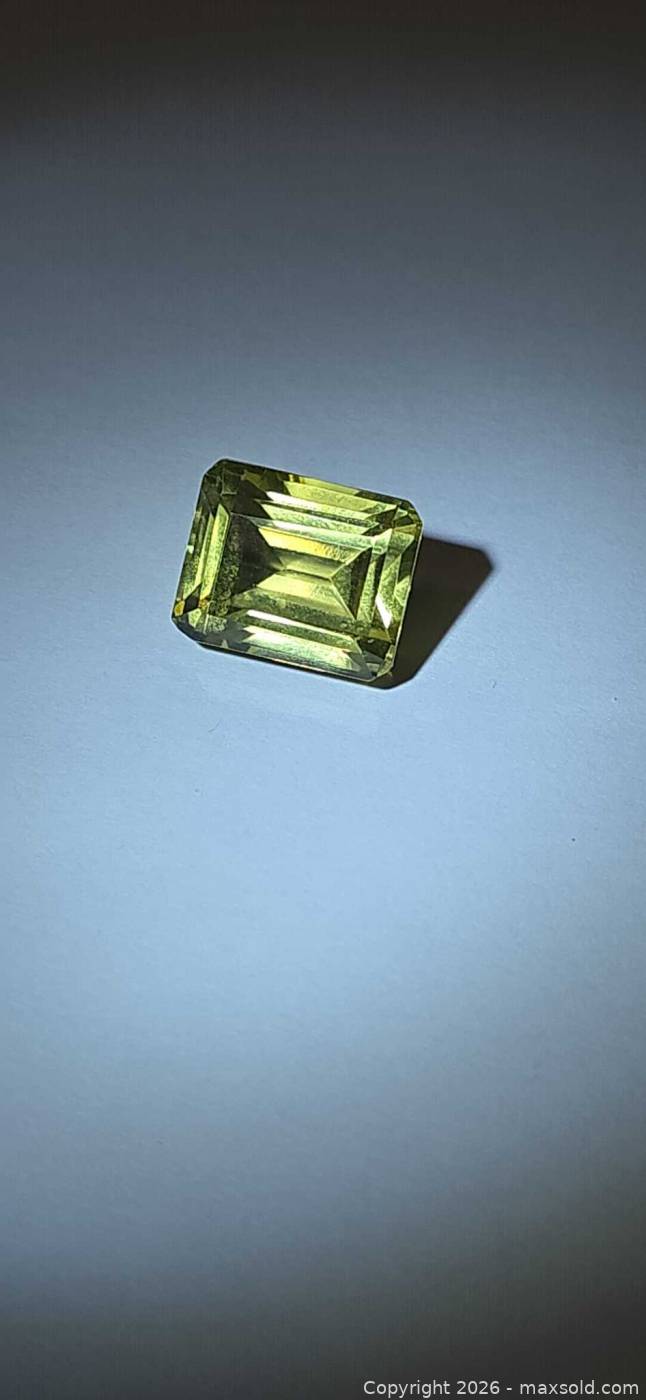 11.80ct Natural Lemon Citrine Emerald Cut | Maxsold