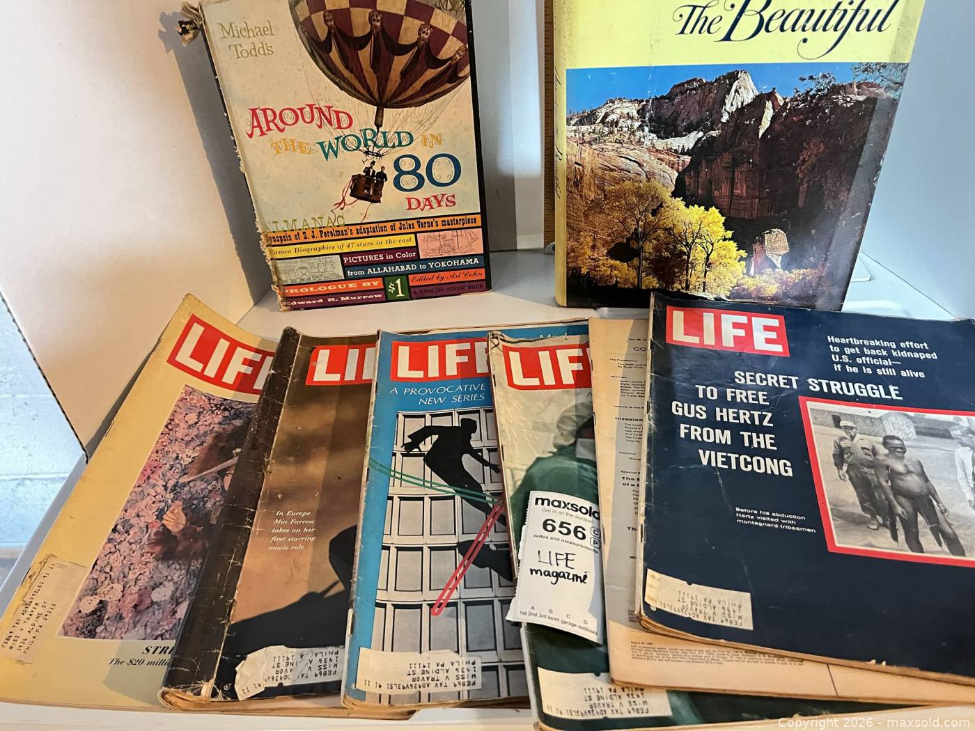 1960s LIFE magazines and 2 hardcover books | Maxsold