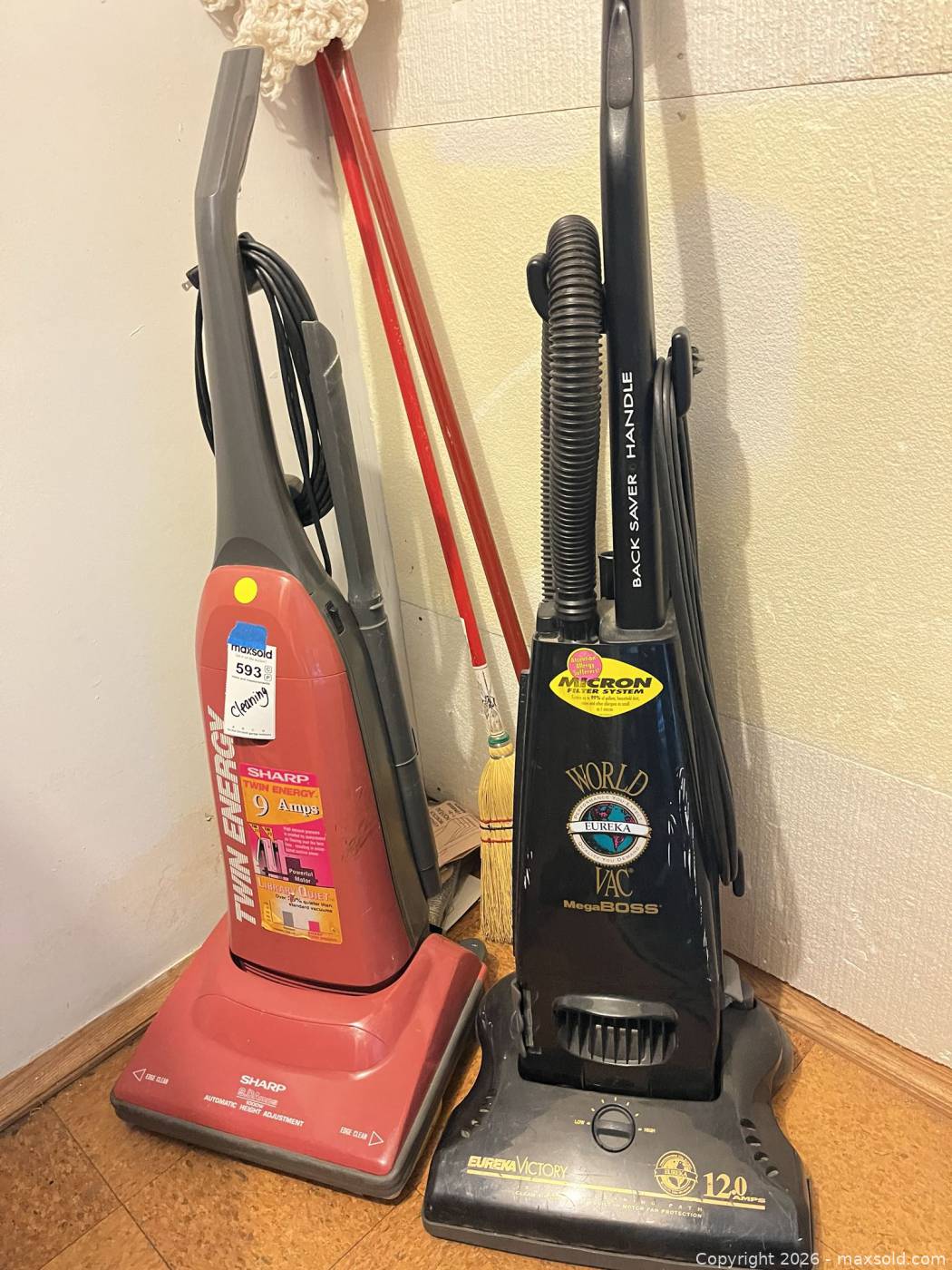 Eureka Victory MegaBOSS & Sharp Twin Energy upright vacuums | Maxsold