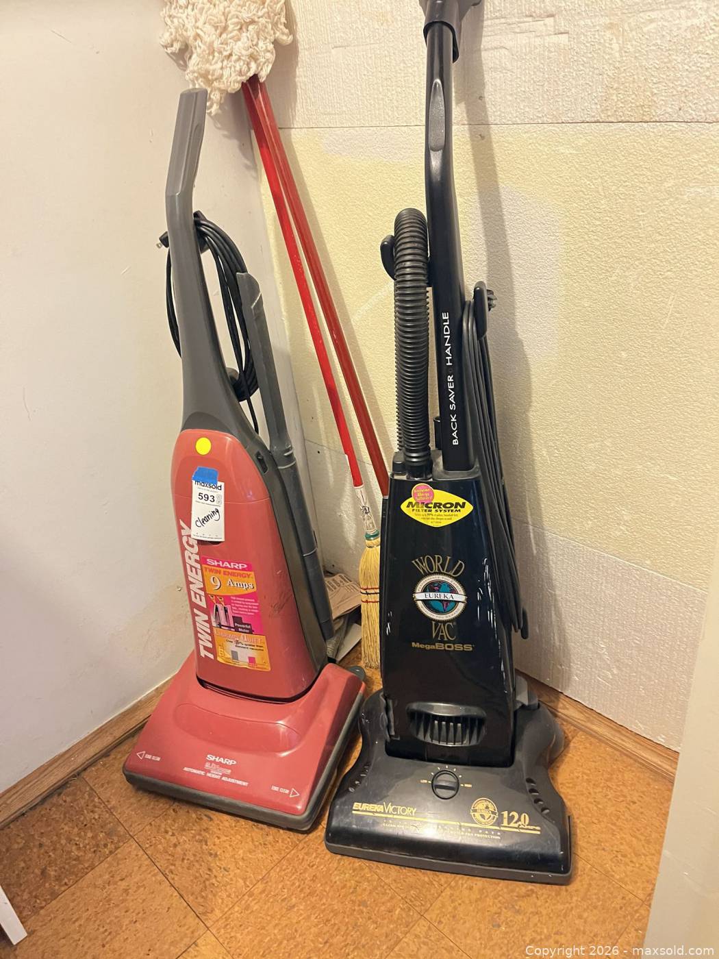 Eureka Victory MegaBOSS & Sharp Twin Energy upright vacuums | Maxsold