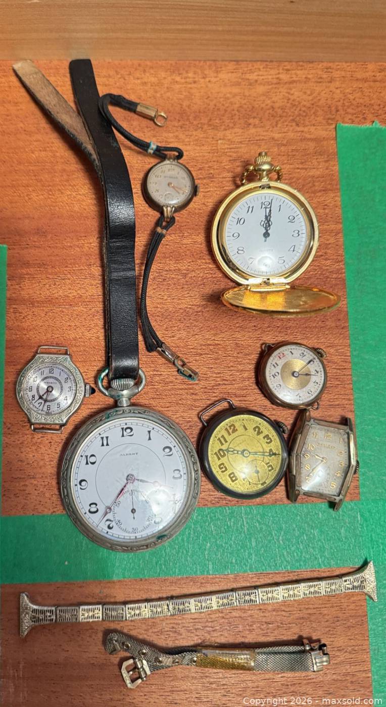 Mixed vintage pocket and wrist watches | Maxsold